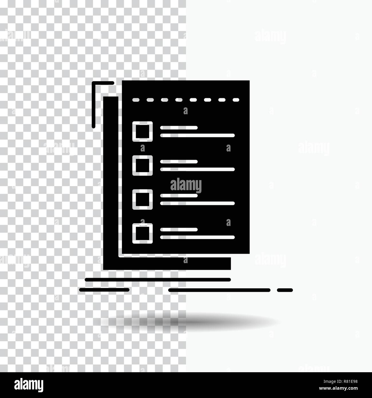 Blank clipboard background transparent Stock Vector Images - Alamy