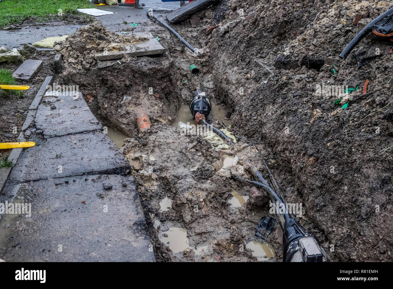 Main cable trench hi-res stock photography and images - Alamy