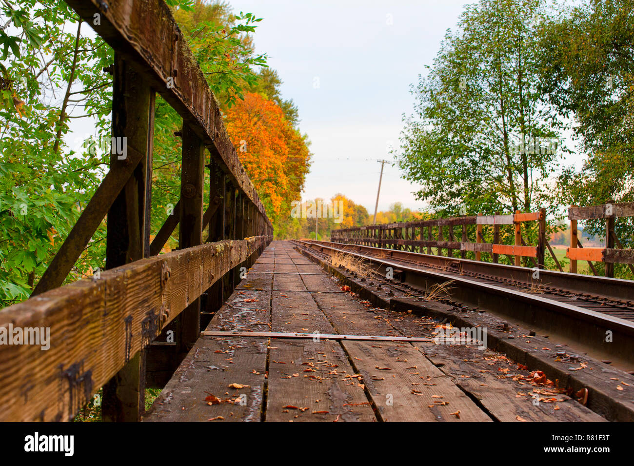 Old railroad bridge hi-res stock photography and images - Alamy