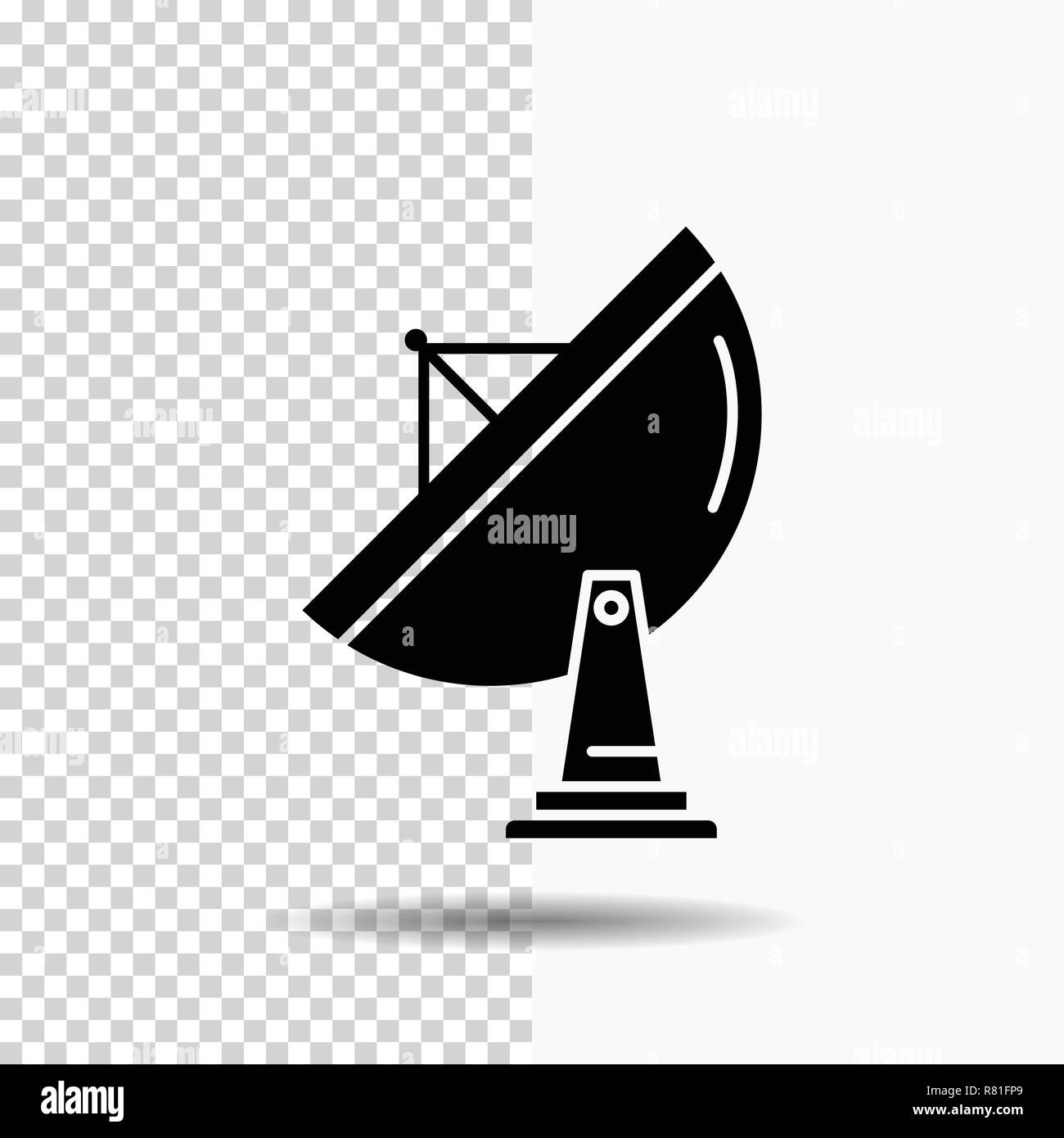 Radar dish white background Stock Vector Images - Alamy