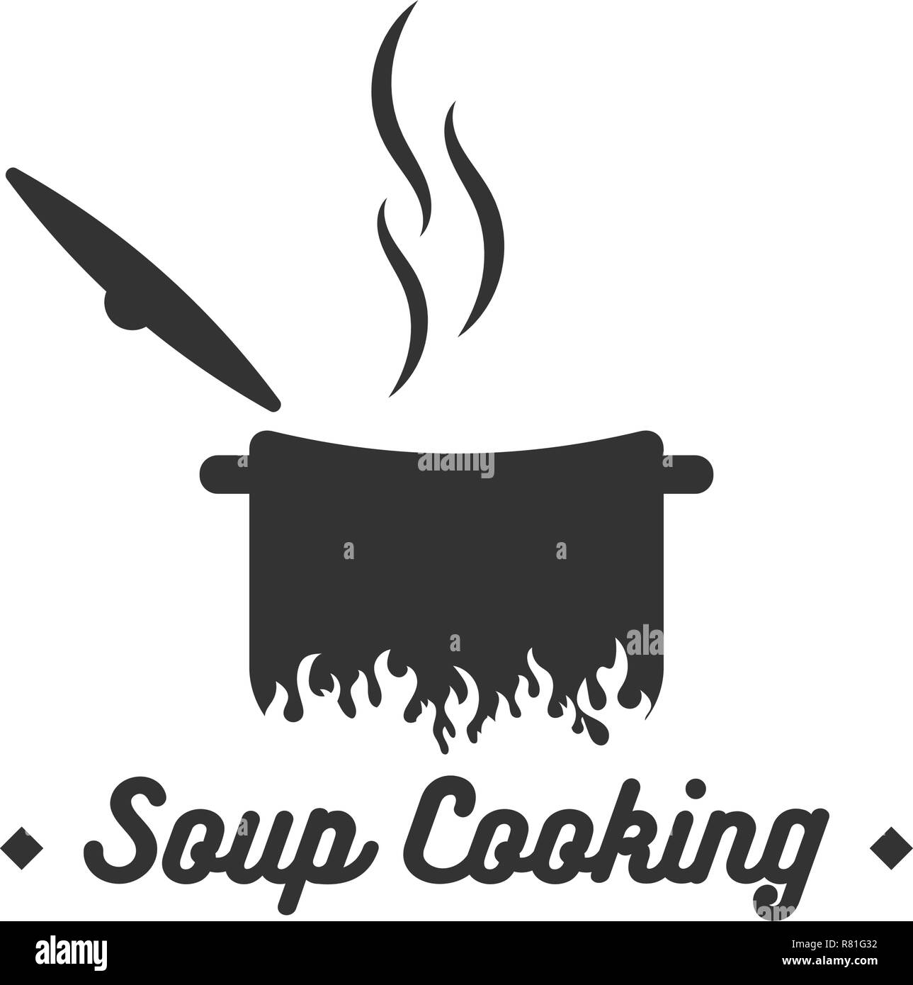 Soup cooking logo design inspiration vector illustration Stock Vector ...
