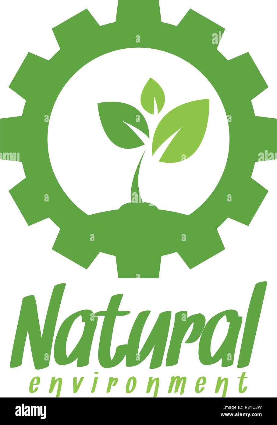 Natural environment logo design template vector illustration Stock ...