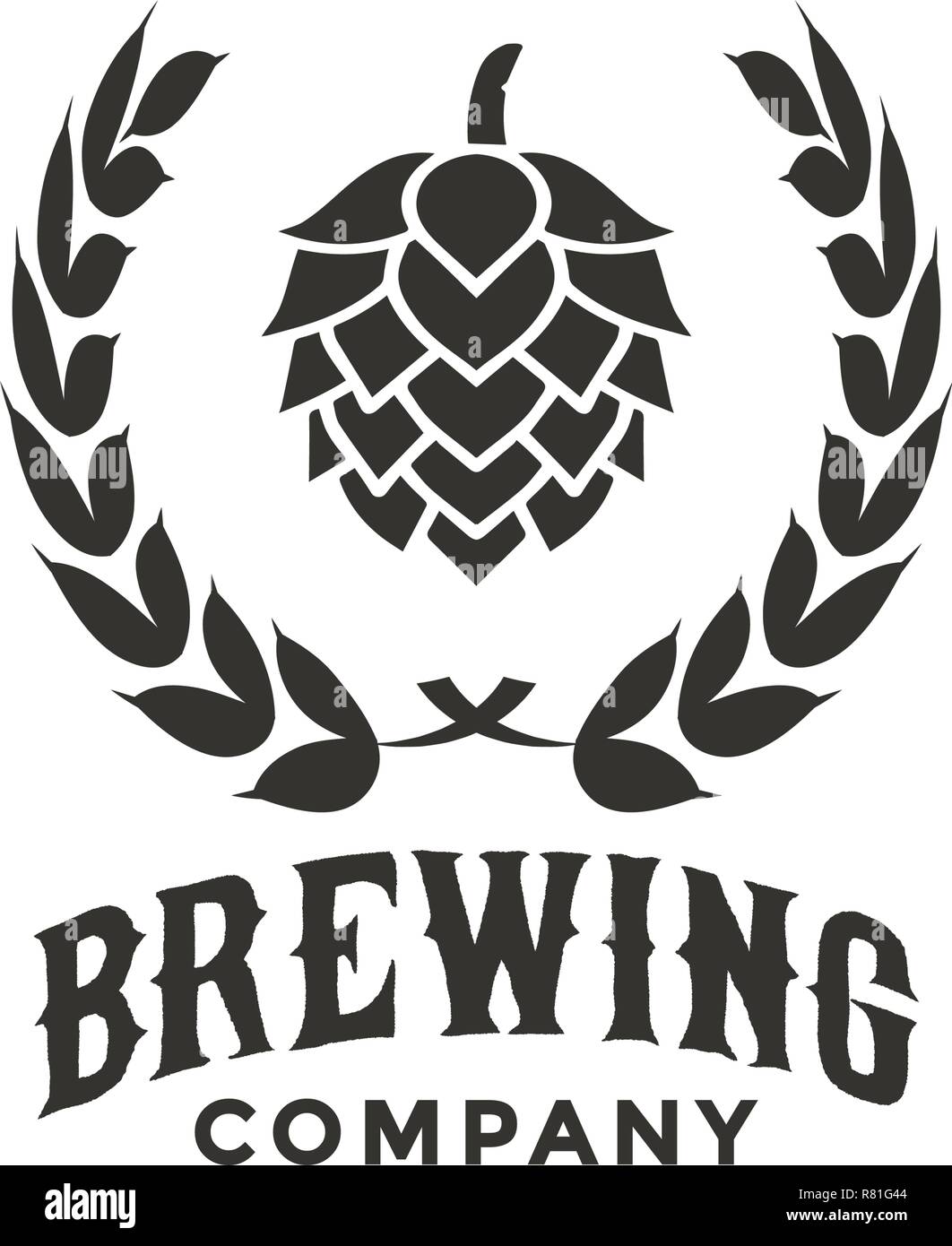 Brewery company emblem Stock Vector Images - Alamy