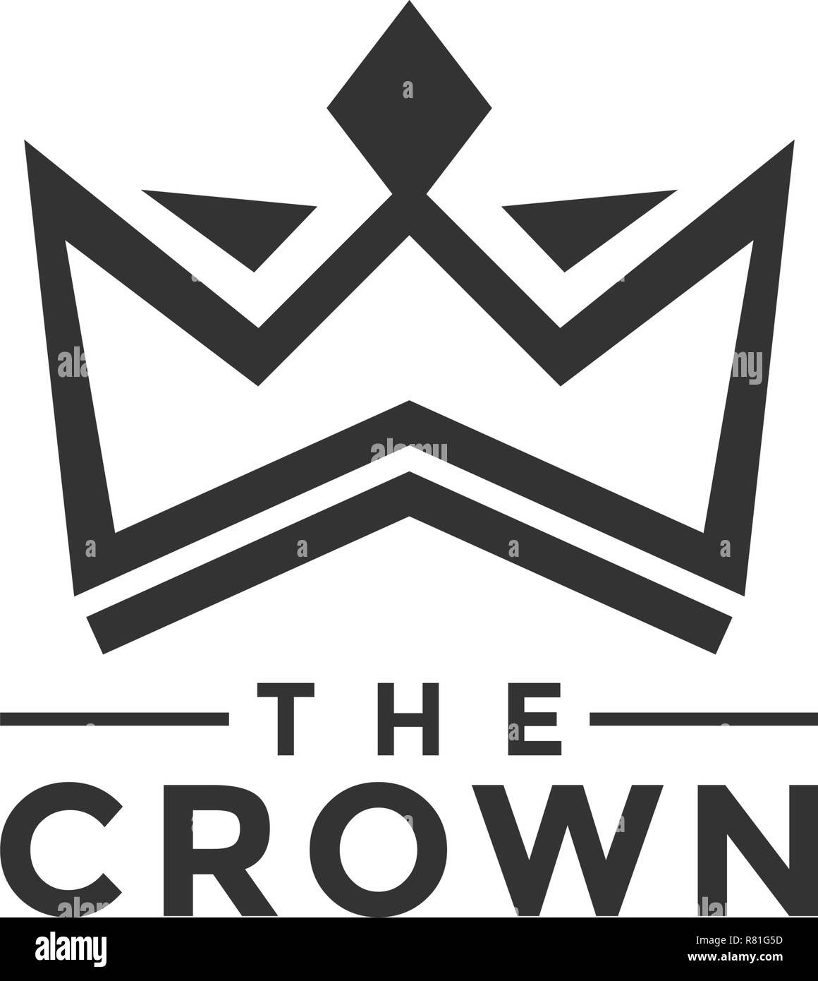 Crown logo Black and White Stock Photos & Images - Alamy