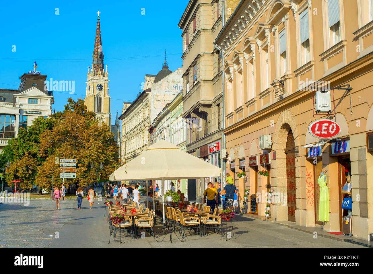 Europe serbia novi sad cafe hi-res stock photography and images - Alamy