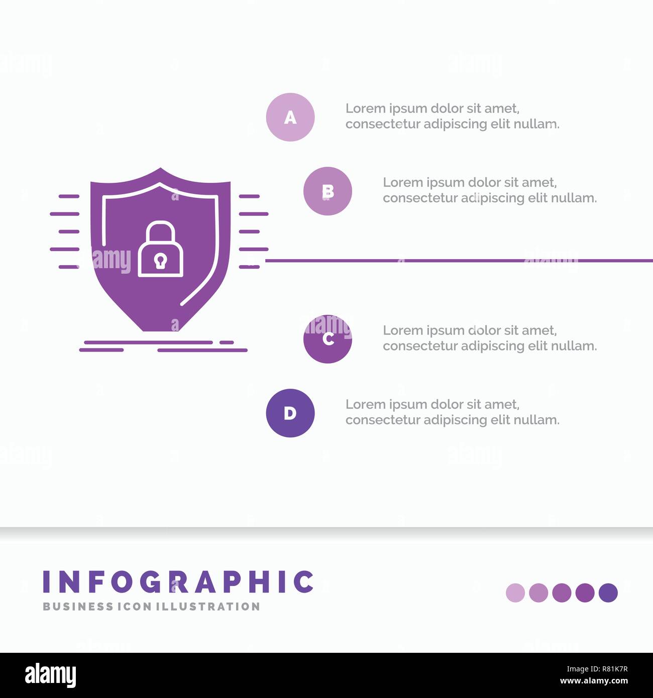 Defence, firewall, protection, safety, shield Infographics Template for ...