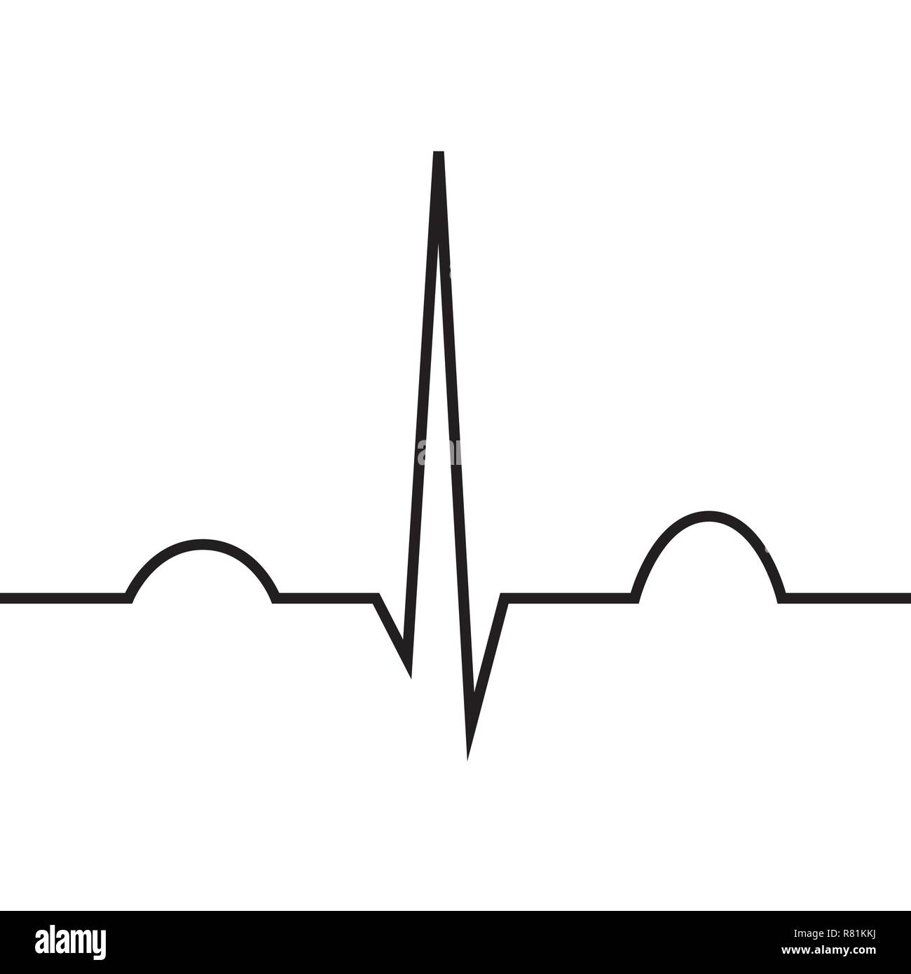 Ecg screen display Black and White Stock Photos & Images - Alamy