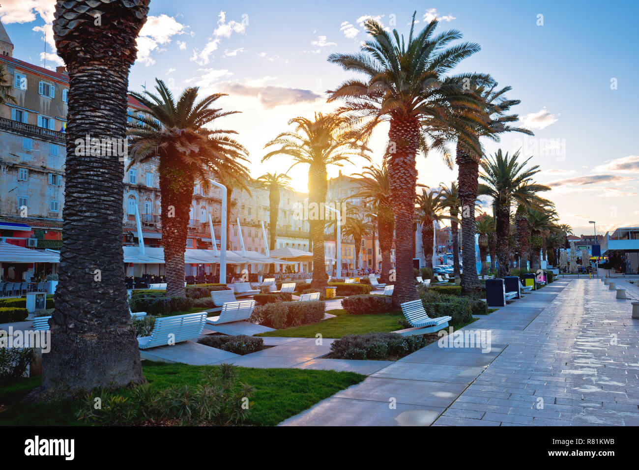 Split riva waterfront sunrise hi-res stock photography and images - Alamy