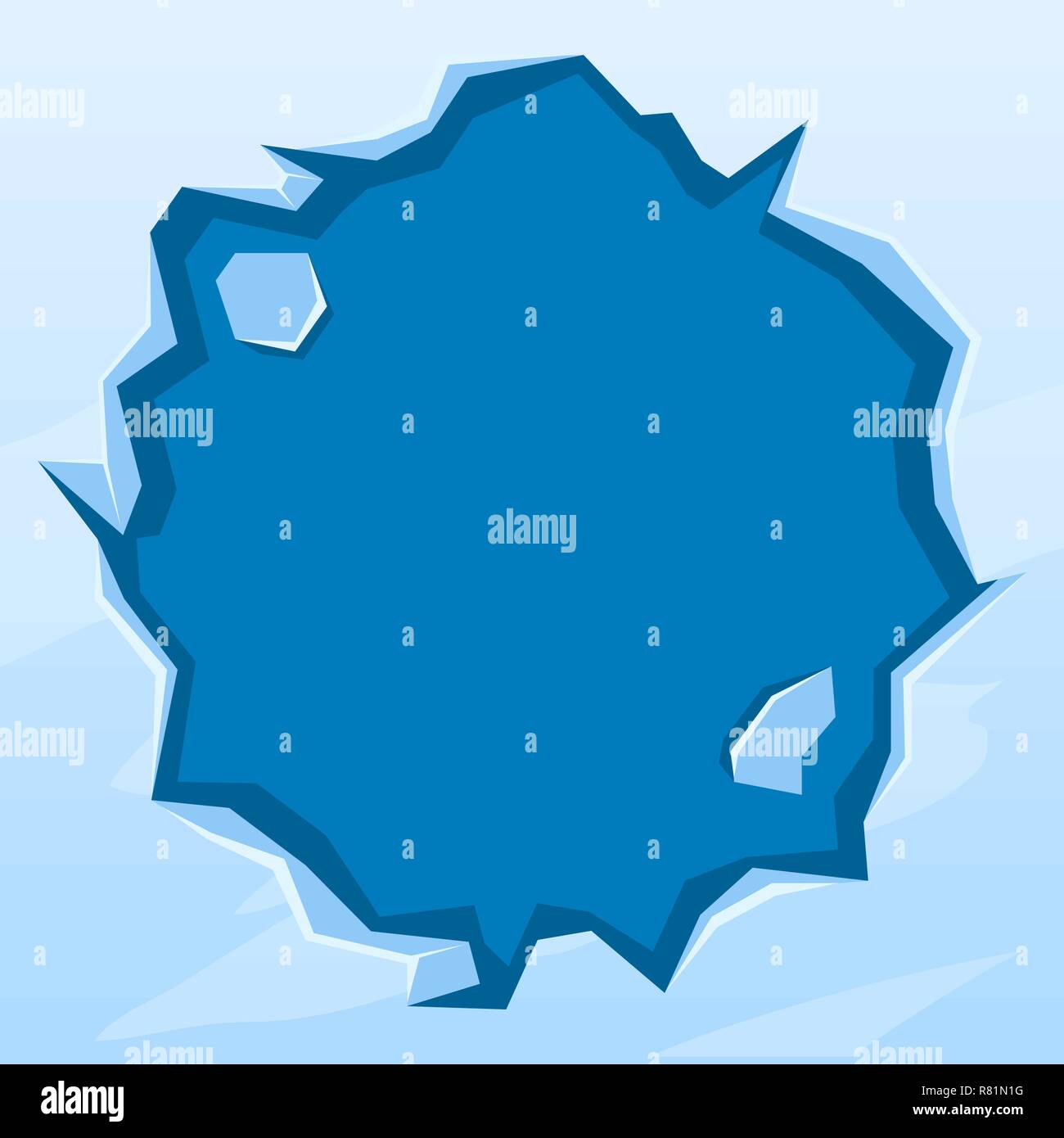 Round ice frame Stock Vector Image & Art - Alamy