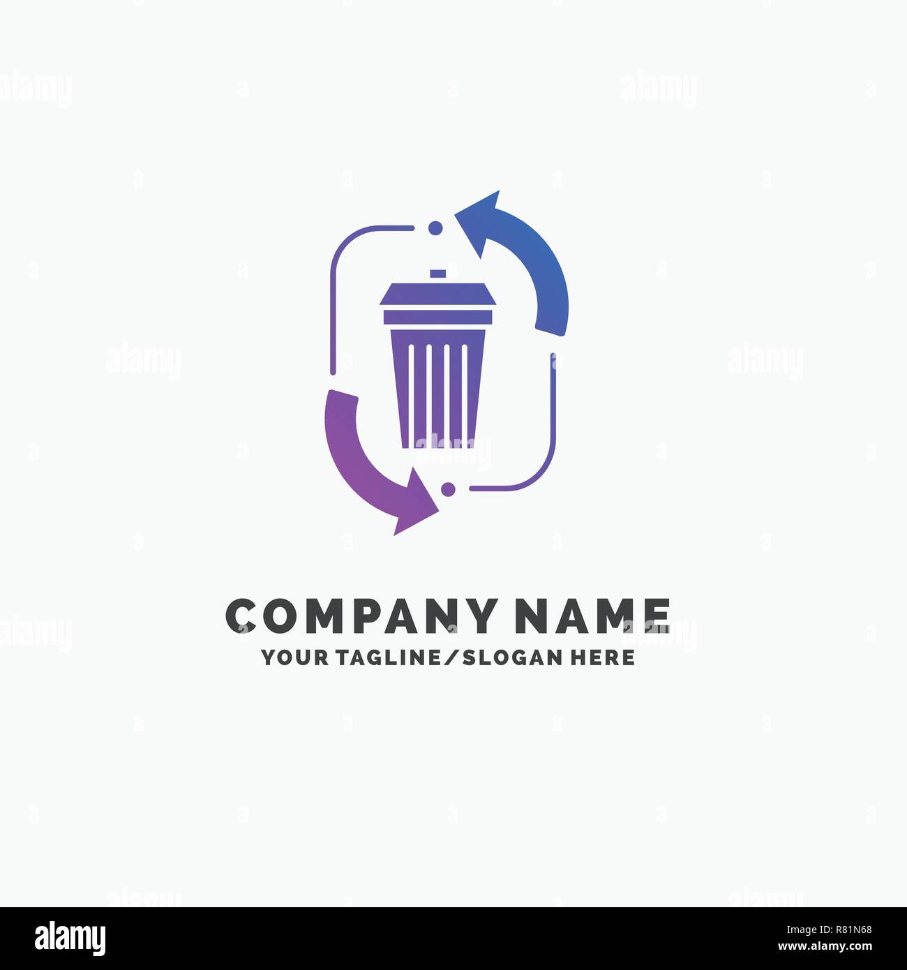 Waste management logo vector vectors hi-res stock photography and ...