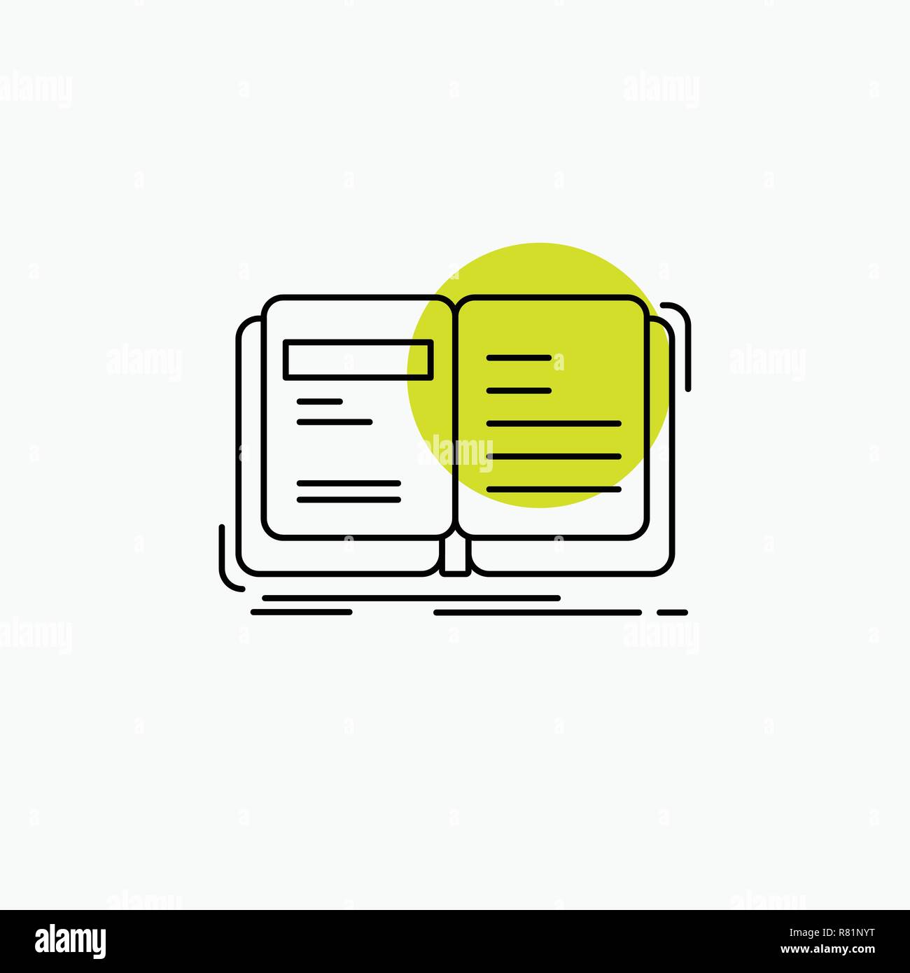 Old open book graphic Stock Vector Images - Alamy