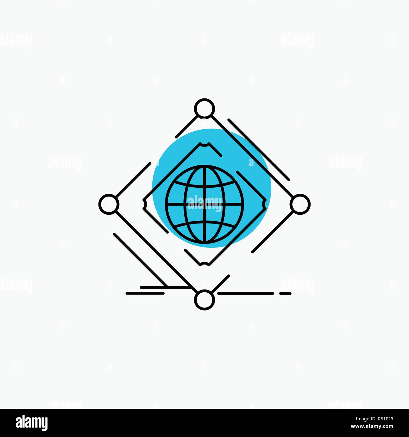 Global hub port Stock Vector Images - Alamy