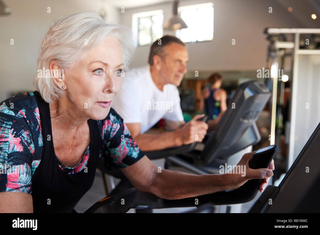 Men woman machines hi-res stock photography and images - Alamy