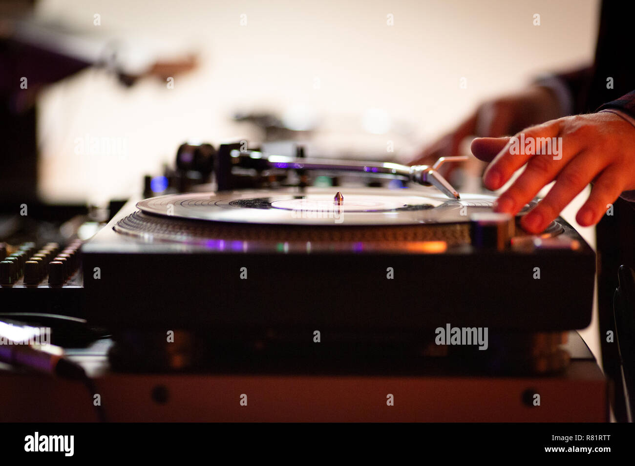 Dj turntable hi-res stock photography and images - Alamy
