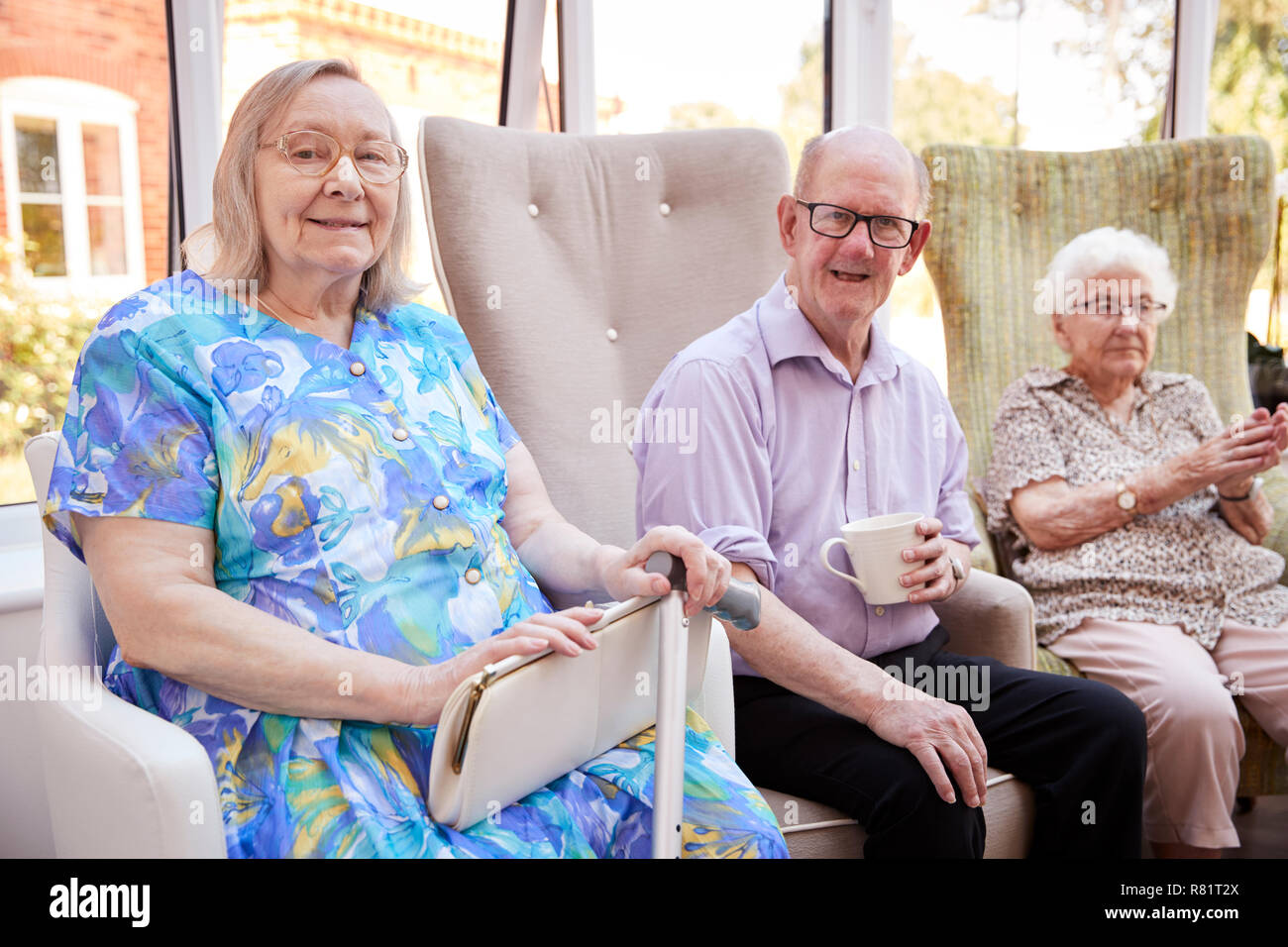 Resident residents man men male woman women female friends hi-res stock ...