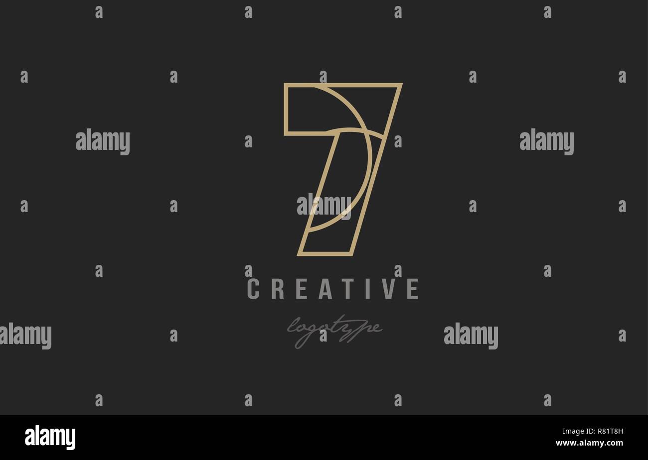 Gold 7 Stock Vector Images - Alamy