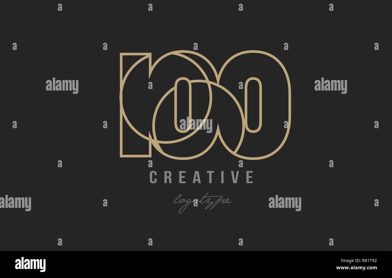 Number 100 vector vectors hi-res stock photography and images - Alamy