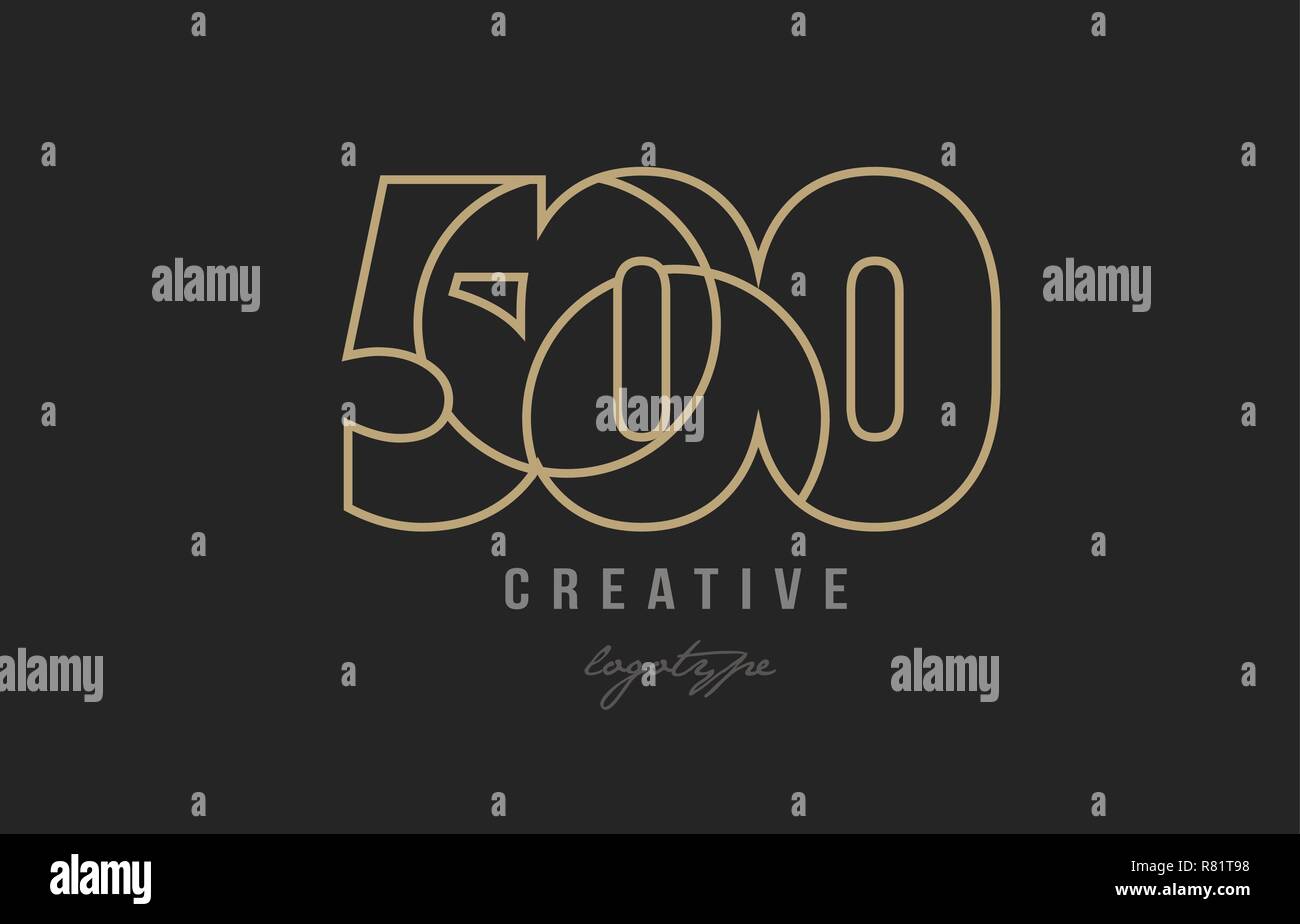 Number 500 Stock Vector Images - Alamy