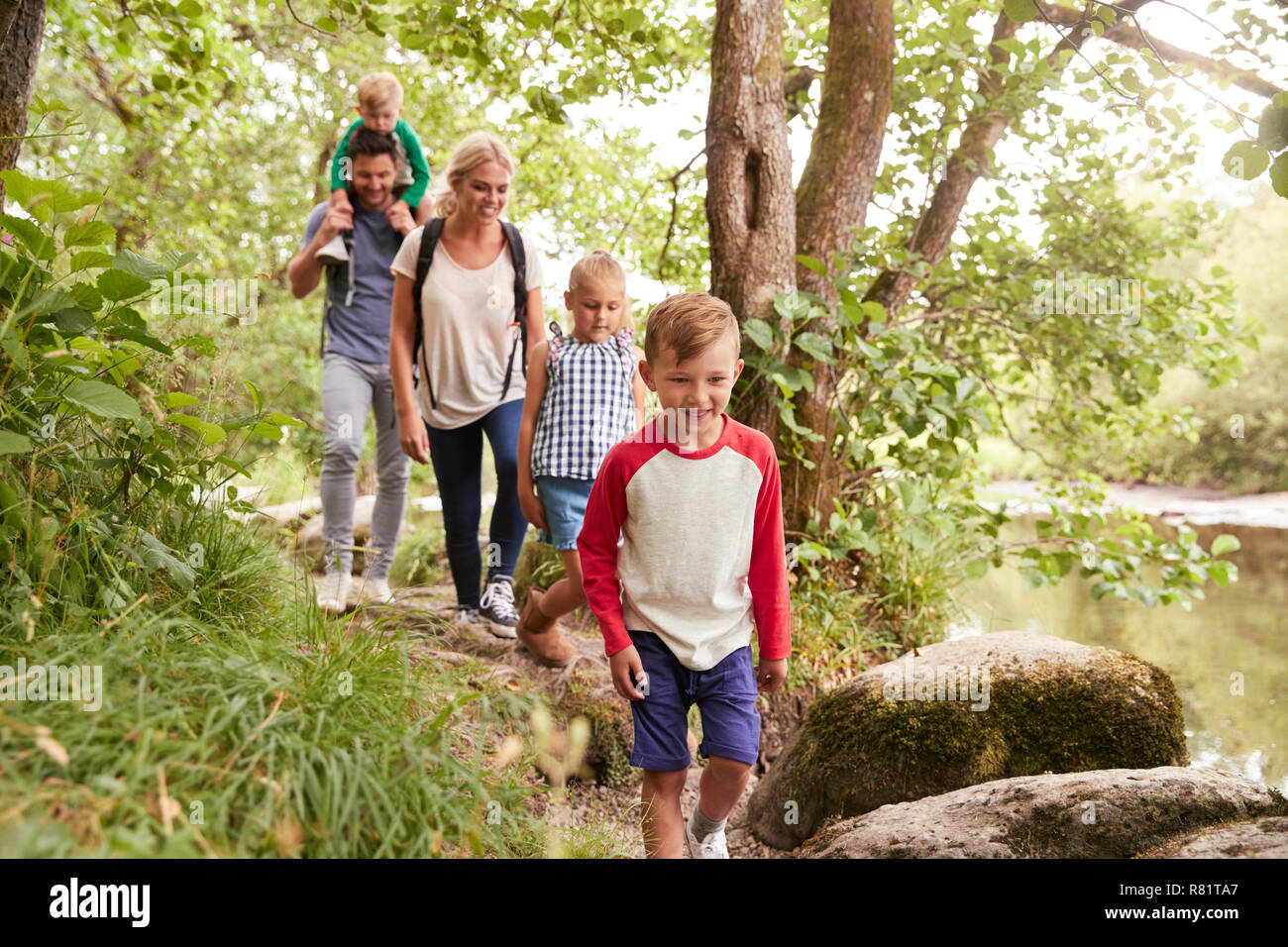 Girl walking along path in hi-res stock photography and images - Alamy