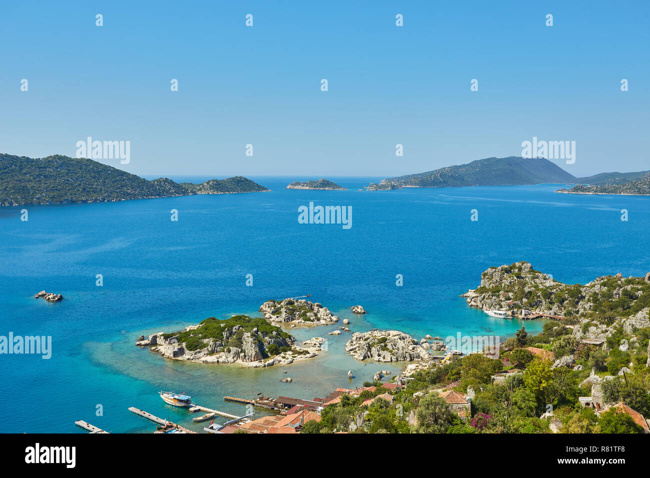 Sea beach in Turkey. Beautiful summer landscape Stock Photo - Alamy