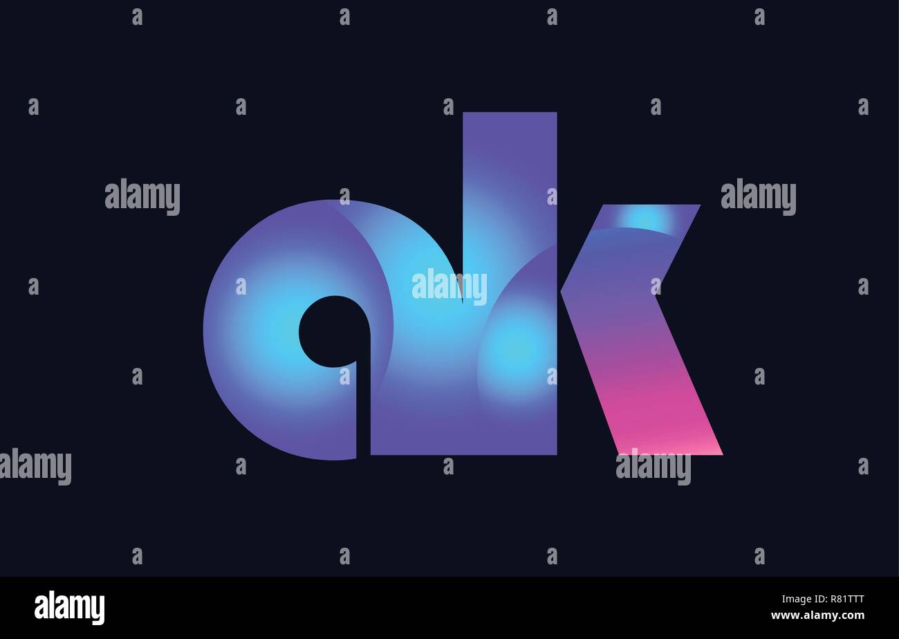 Ak logo blue Stock Vector Images - Alamy