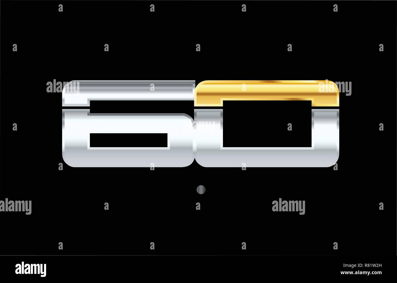 Golden number 60 Stock Vector Images - Alamy