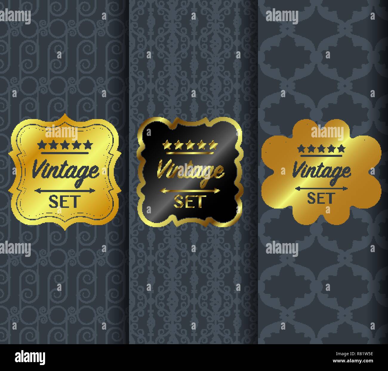 Retro ornate background Stock Vector Images - Alamy