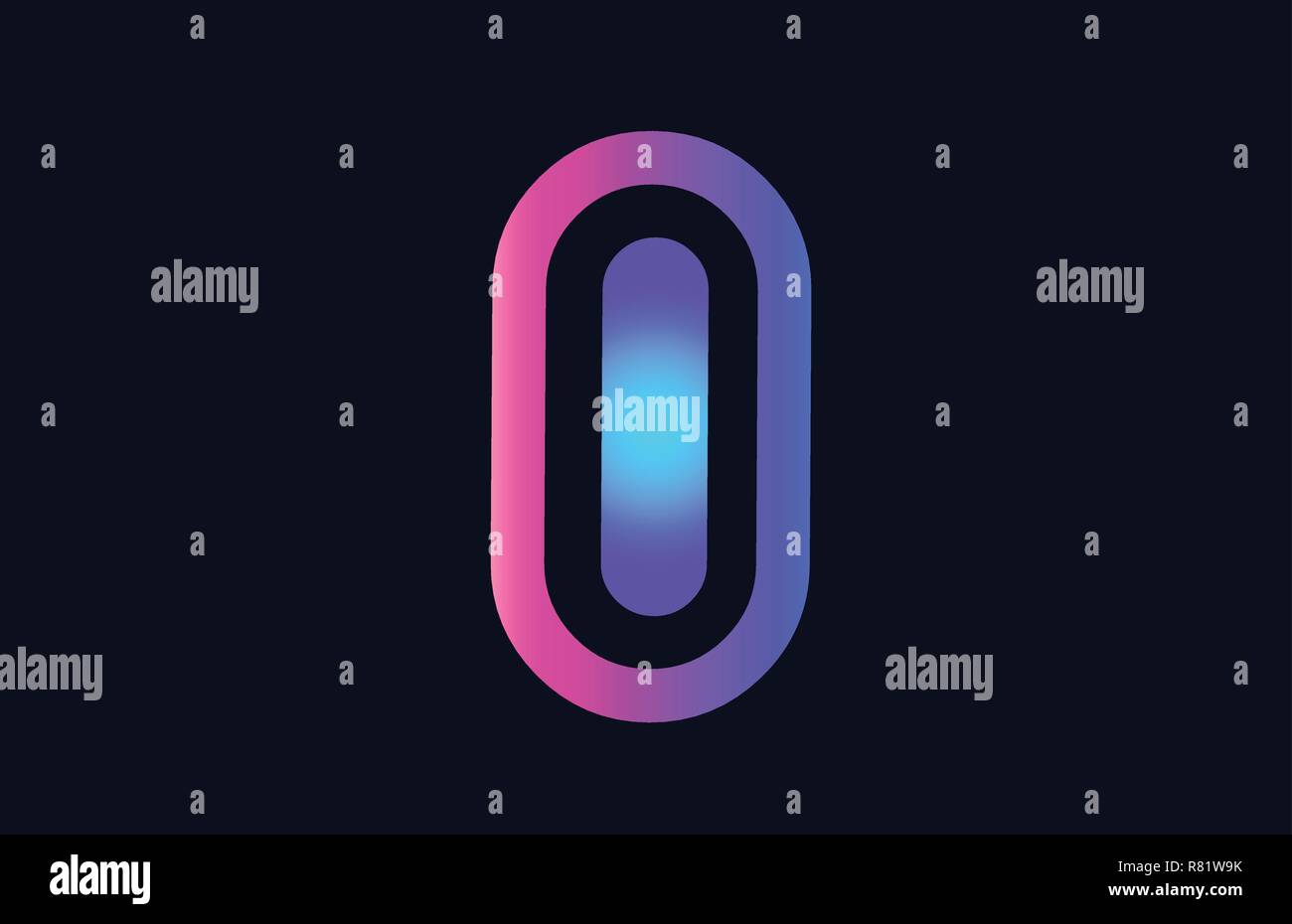 Design of alphabet letter i pink blue gradient color suitable as a logo ...
