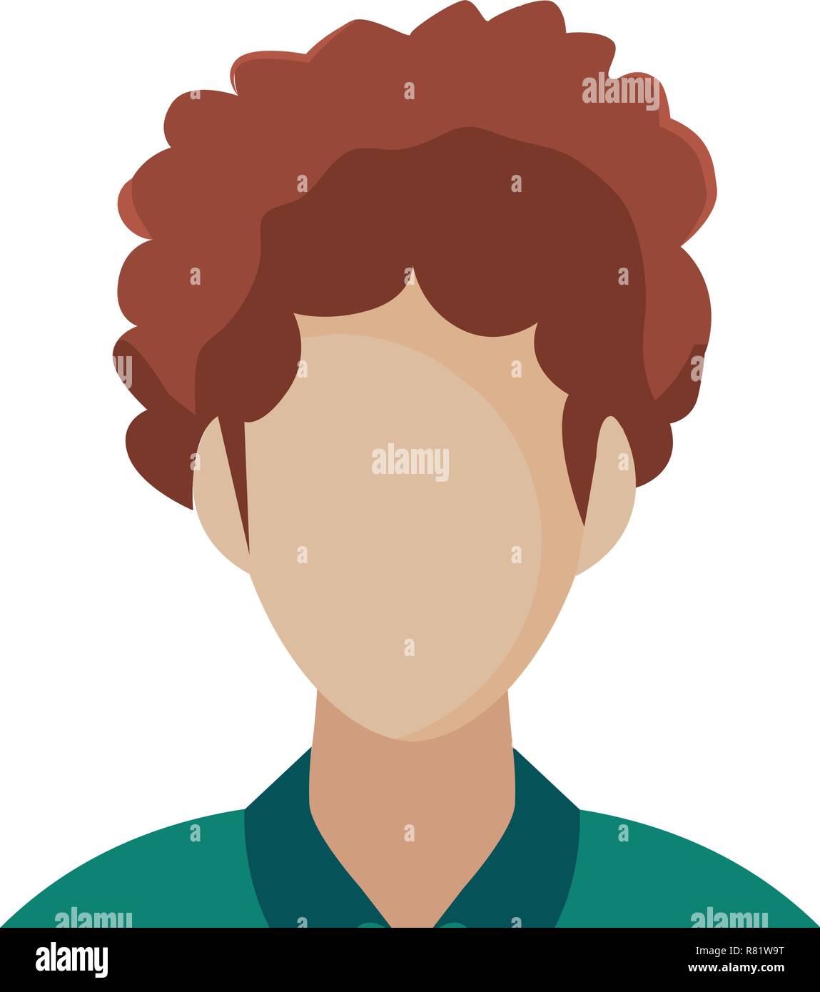 man portrait on white background vector illustration Stock Vector Image ...