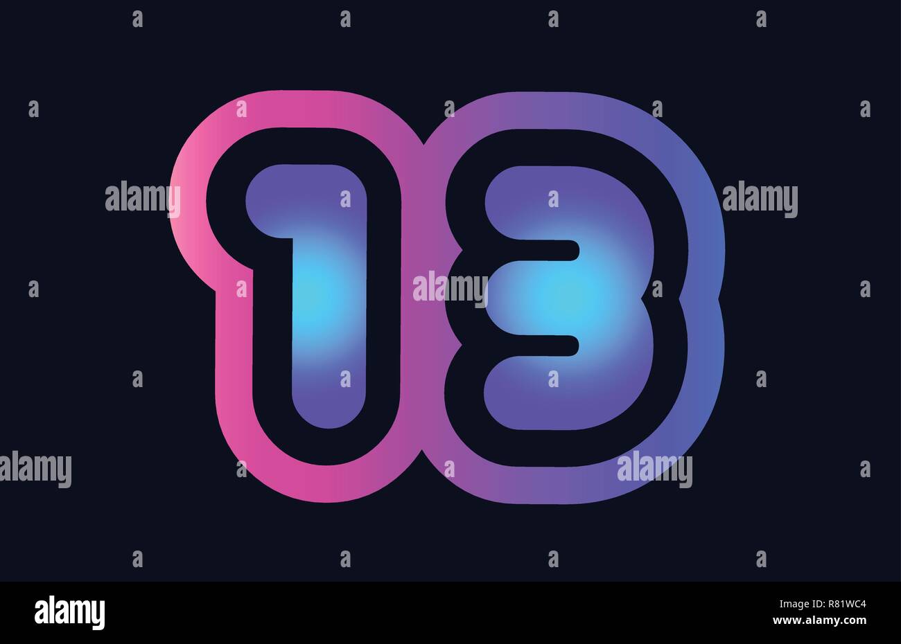 13 blue Stock Vector Images - Alamy