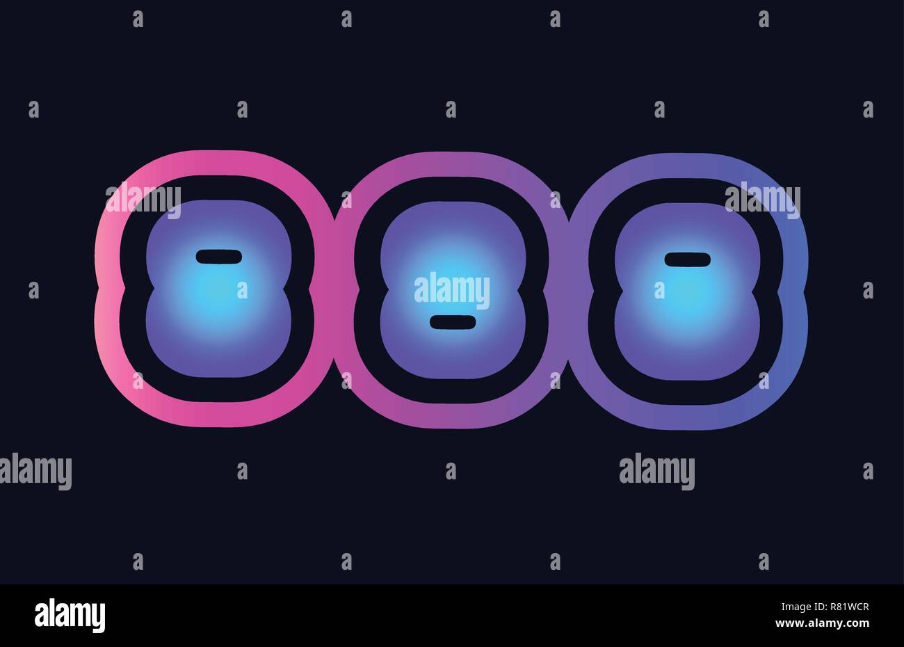 Number 888 Stock Vector Images - Alamy