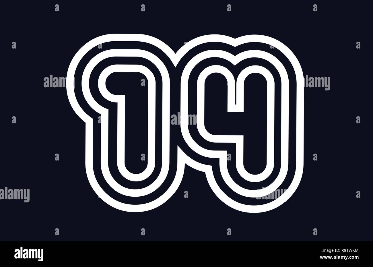 Number 14 Stock Vector Images - Alamy