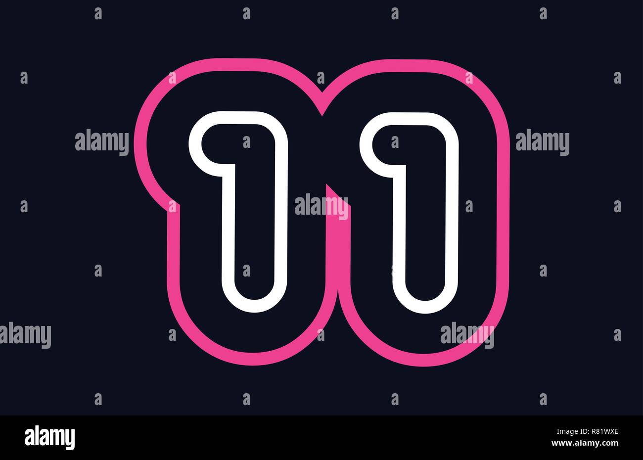 Number 11 Stock Vector Images - Alamy