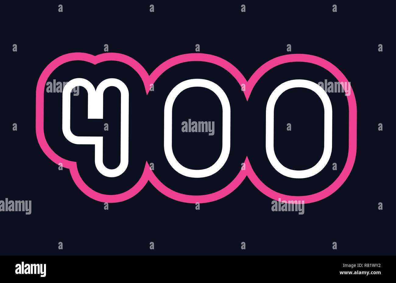 400 number Stock Vector Images - Alamy