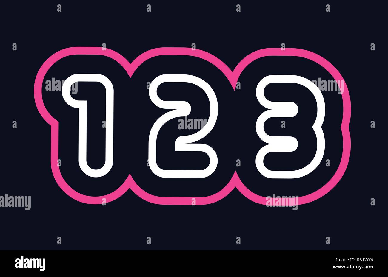 123 logo hi-res stock photography and images - Alamy