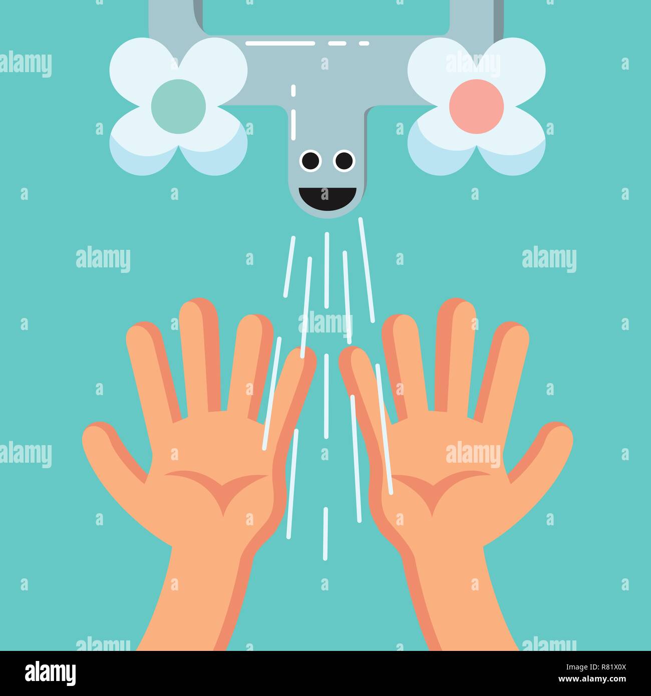 Human hands rubbing Stock Vector Images - Alamy