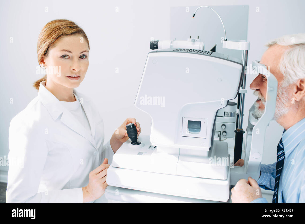 Aged female doctor working hi-res stock photography and images - Alamy