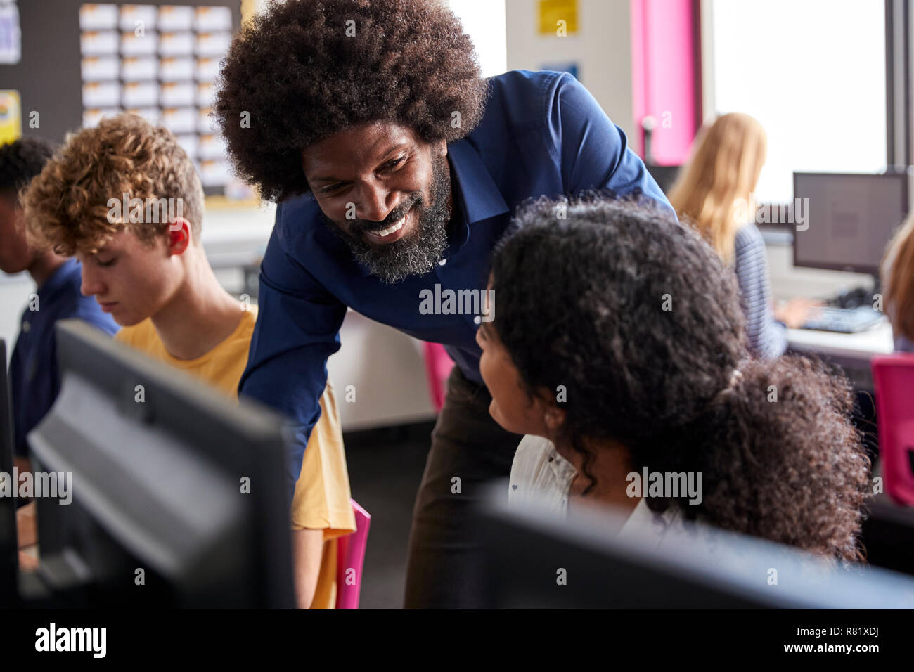 Black female student in stem class hi-res stock photography and images ...