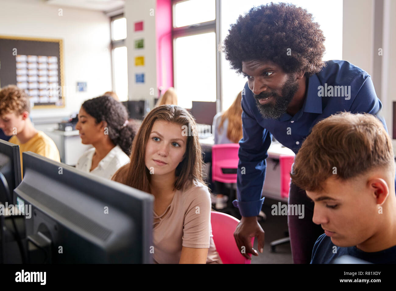 Black female student in stem class hi-res stock photography and images ...