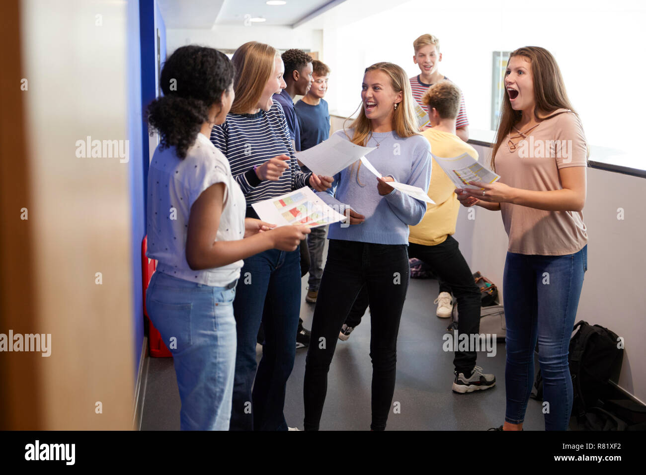 Students Celebrating Exam Success High Resolution Stock Photography and ...