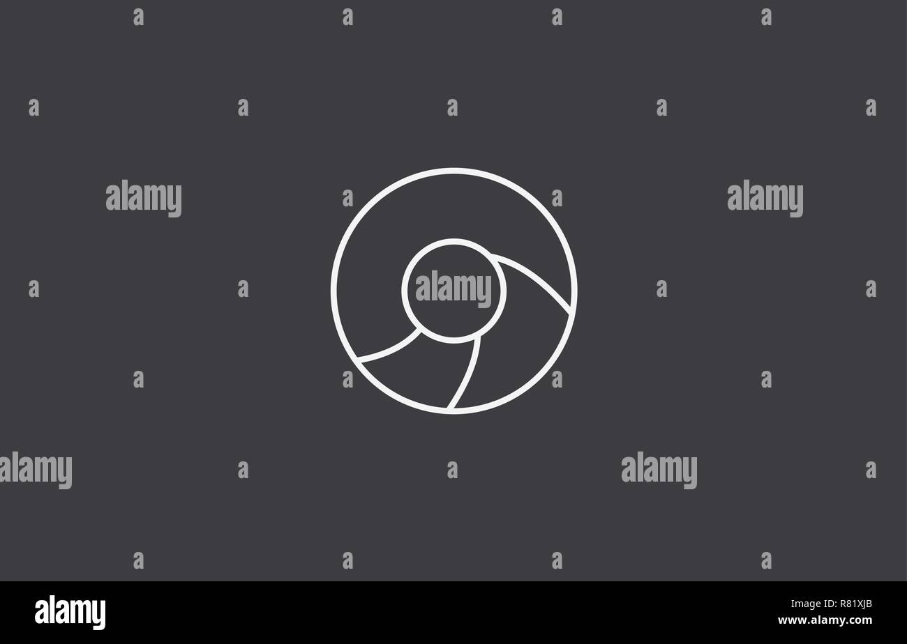 black white grey alphabet letter o logo design suitable for a company ...