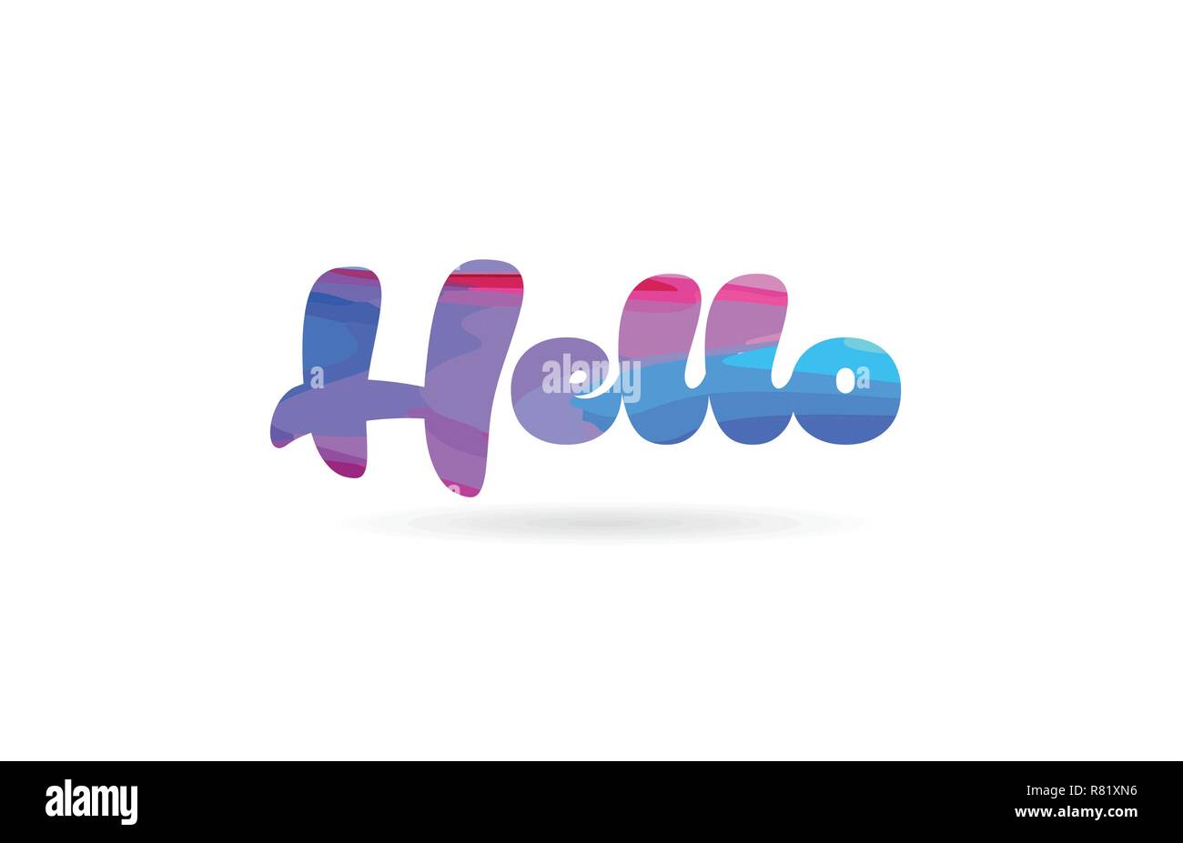 Hello word icon design Stock Vector Images - Alamy