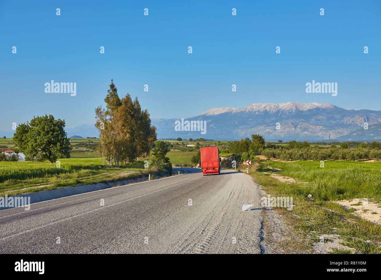mountain road in Turkey with dangerous curves Stock Photo - Alamy