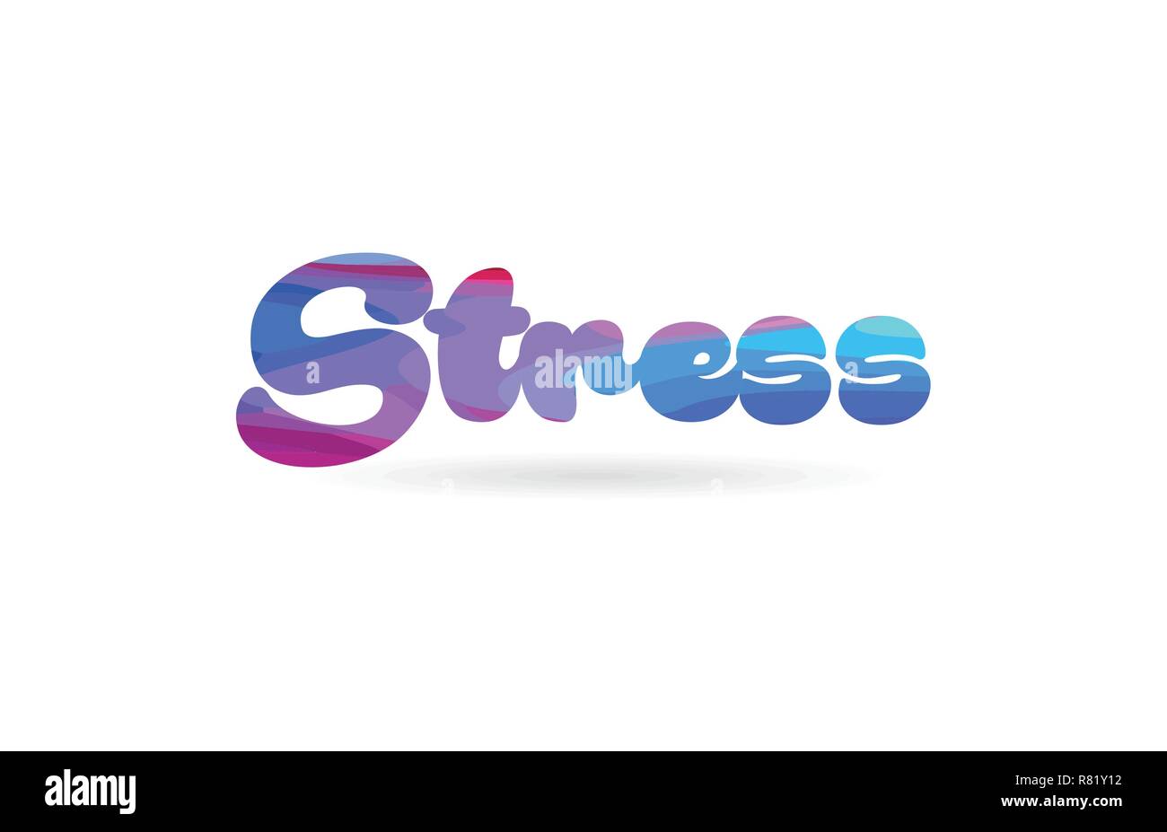 Word lettering stress Stock Vector Images - Alamy