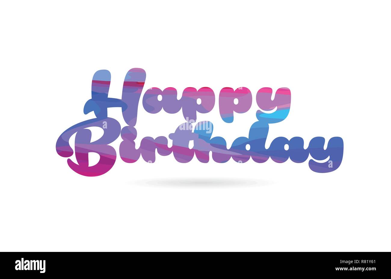 Happy Birthday Word Design