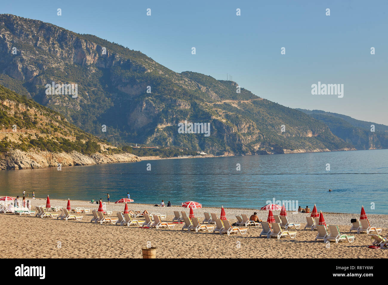 Sea beach in Turkey. Beautiful summer landscape Stock Photo - Alamy