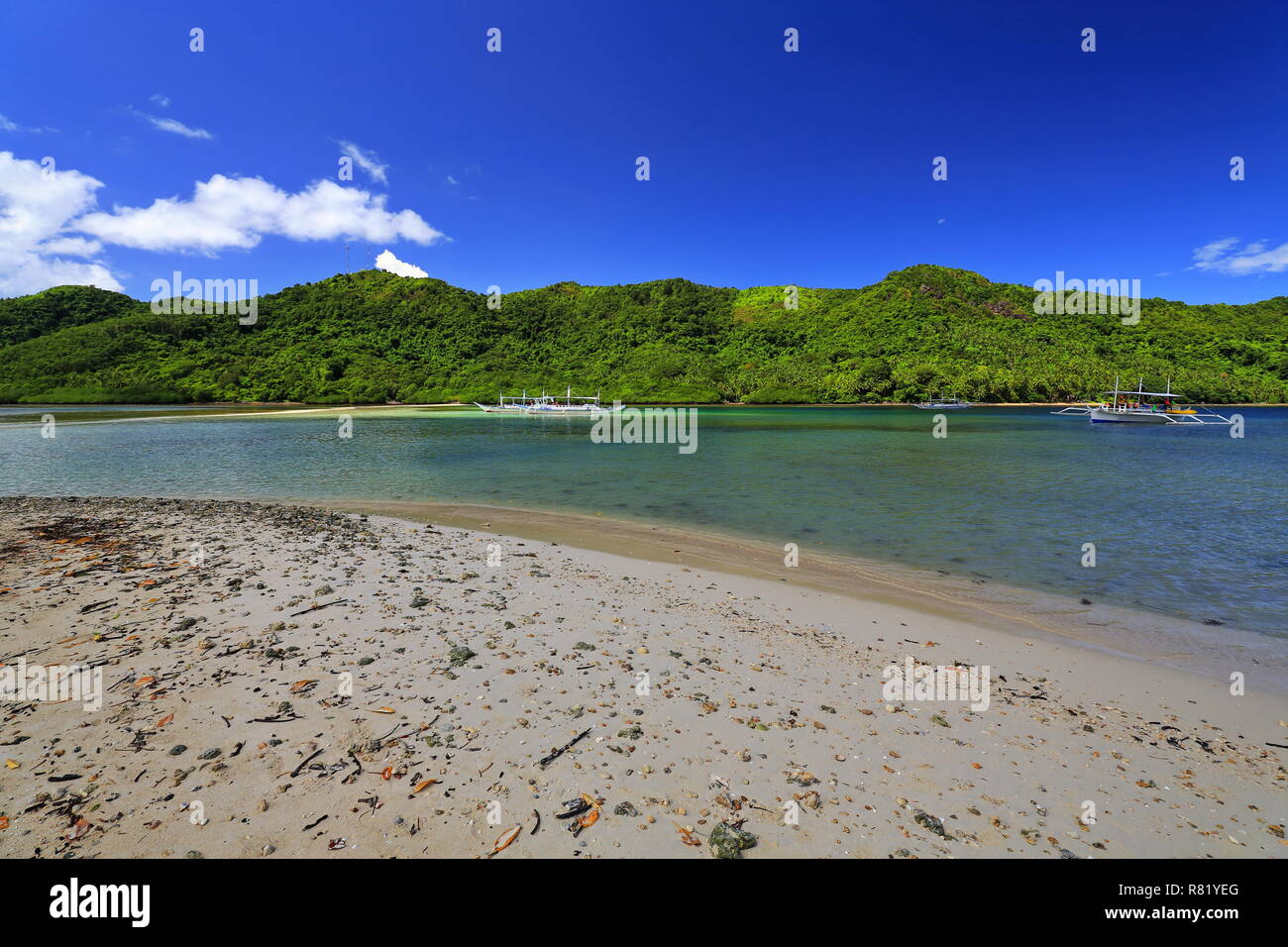 Sailing Bacuit bay from Corong Corong to Vigan island-Snake island ...