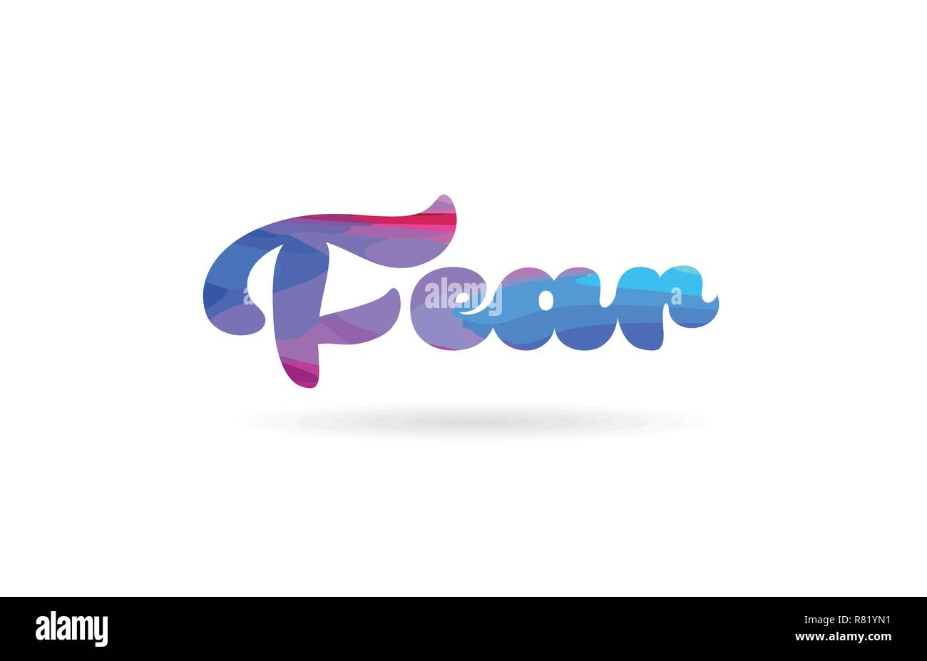 Fear typography Stock Vector Images - Alamy