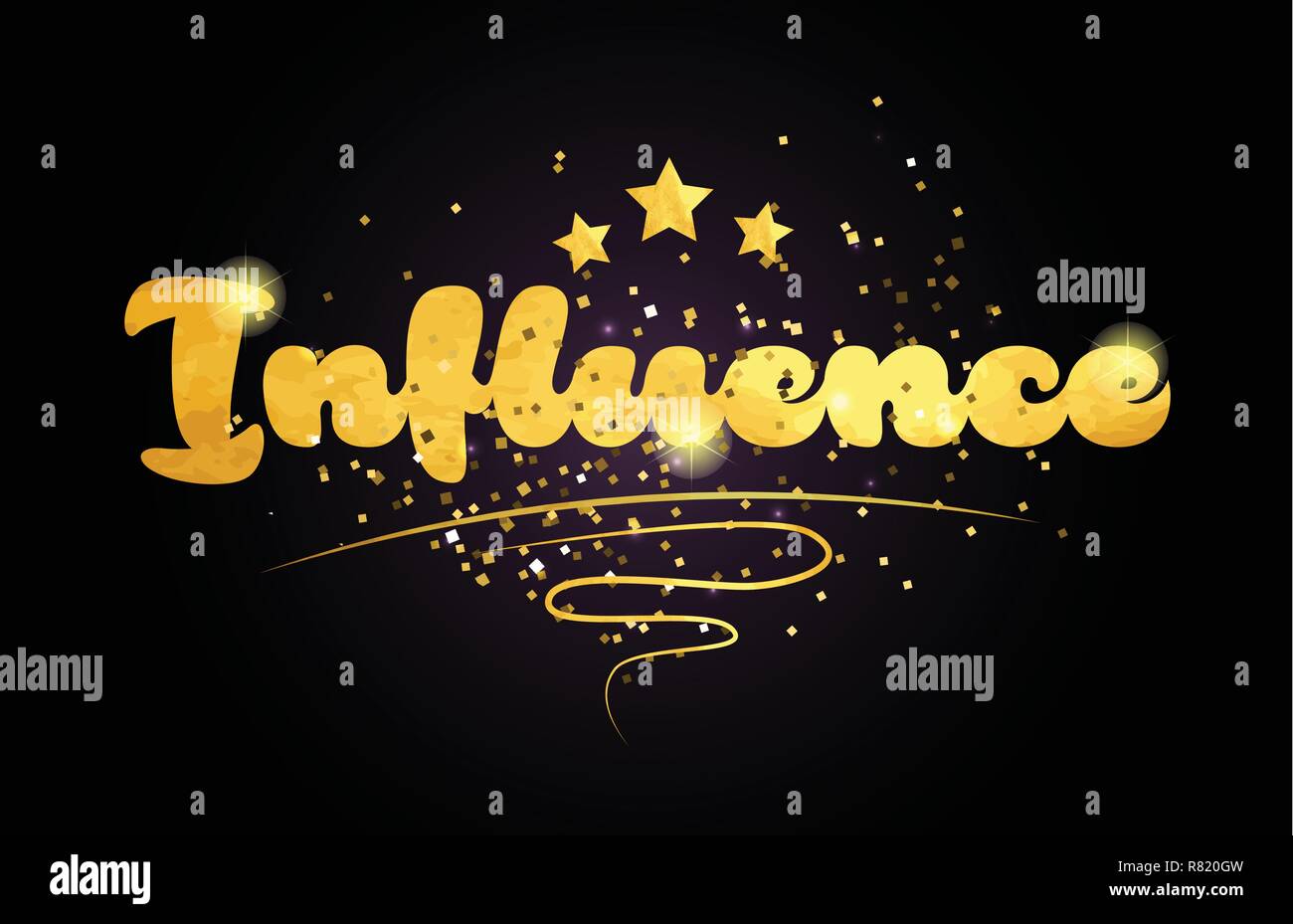 Influence text Stock Vector Images - Alamy