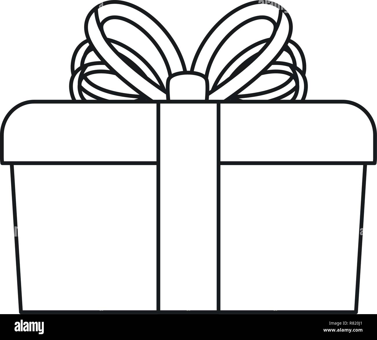 wrapped gift box on white background vector illustration Stock Vector ...